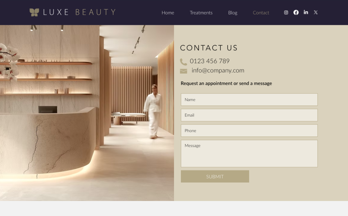 Luxe Beauty | Wix Marketplace | Wix.com